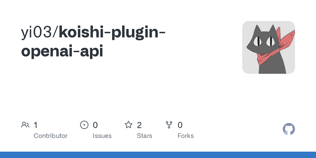 openai-api：调用 openai 最新最潮的 gpt-3.5-turbo api 进行对话 - 插件发布 - Koishi Forum