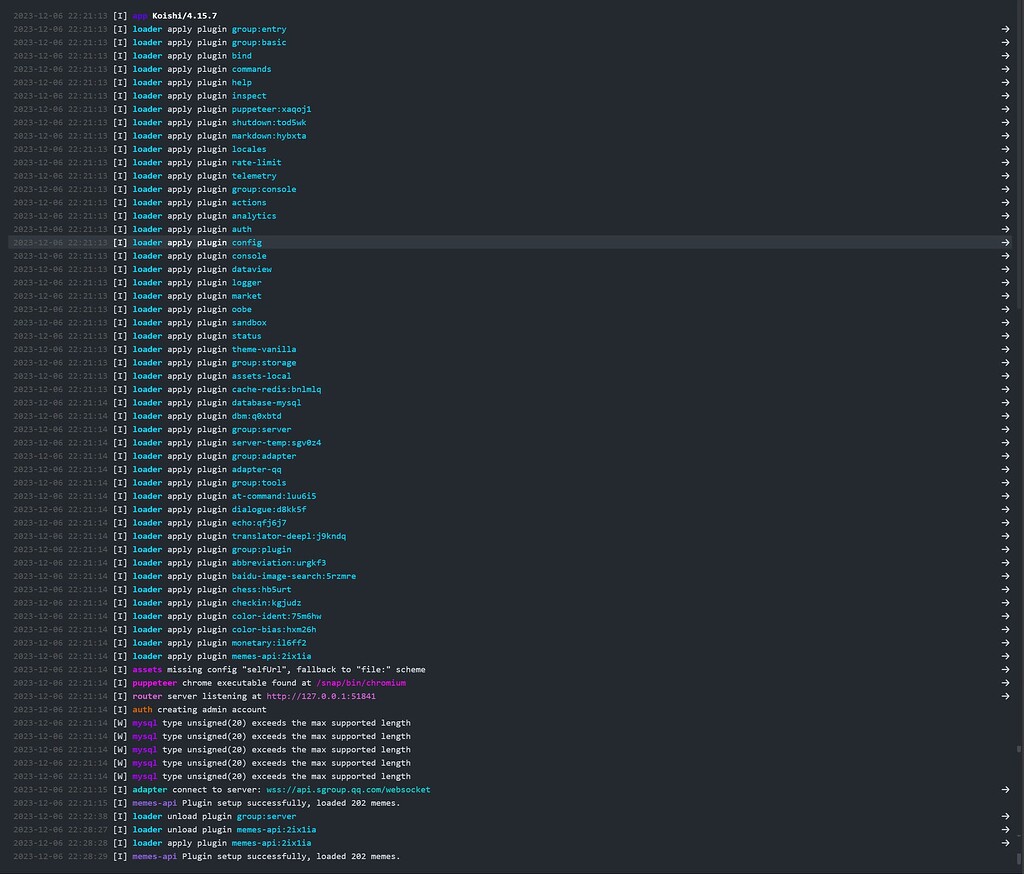 memes-api 插件的注册类似原版指令报错 - 互助 - Koishi Forum